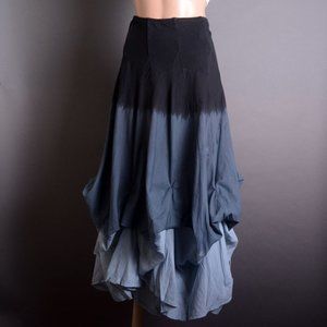 Skirts | Light Gray Ombre Victorian Goth Steampunk Gypsy Bustle ...